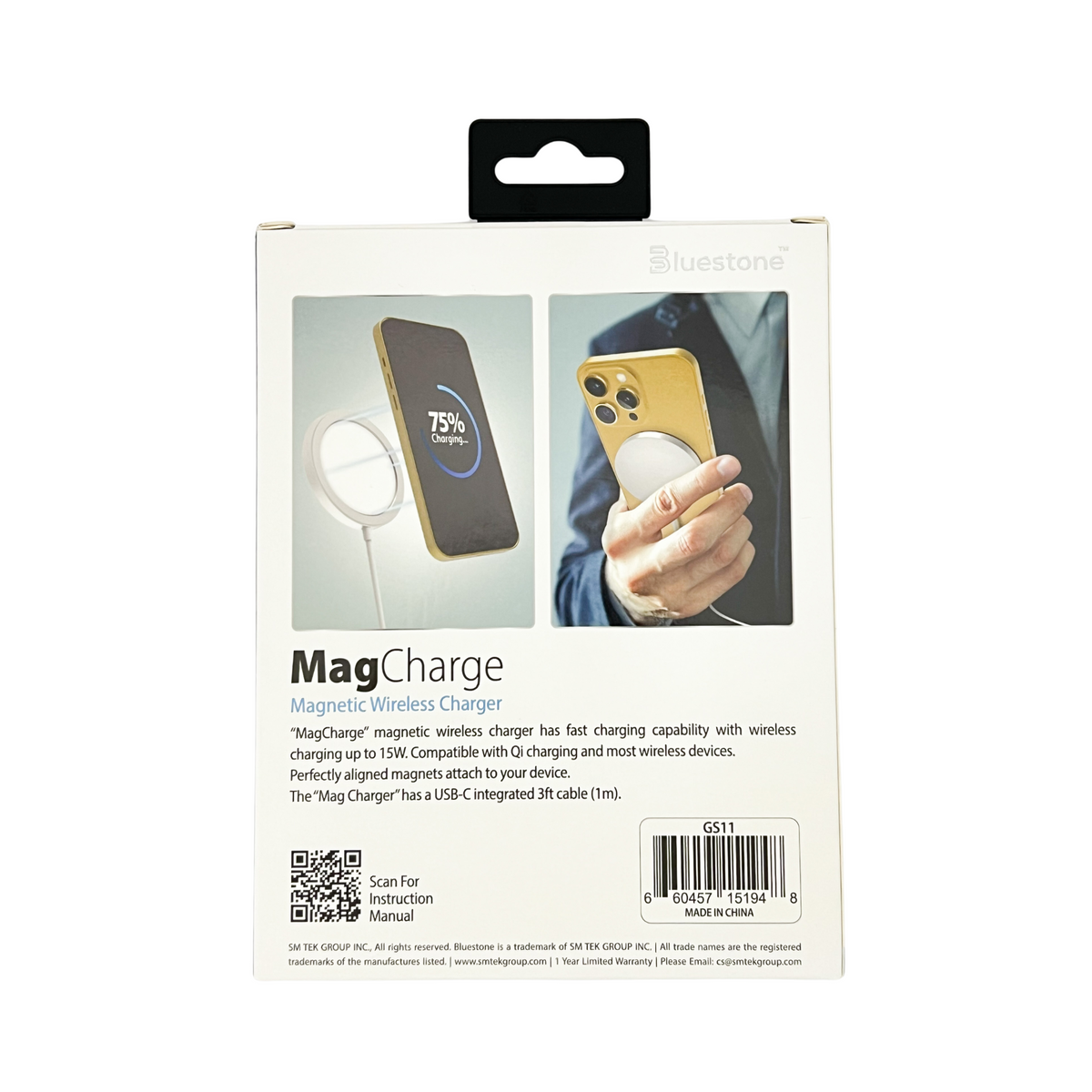 Bluestone Magnetic Wireless Charger