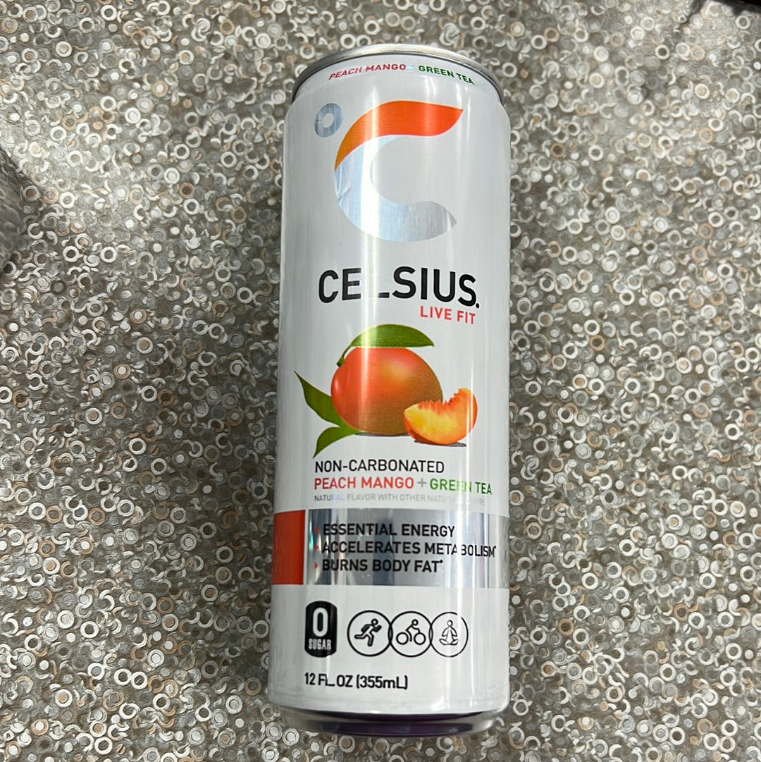 Celsius Non-Carbonated Peach Mango + Green Tea 12 fl oz