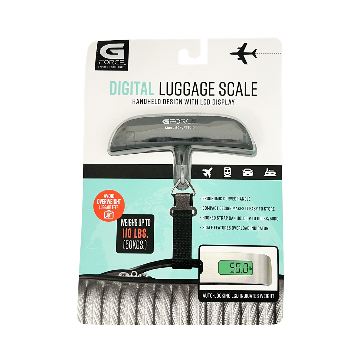 G Force Digital Luggage Scale with LCD Display