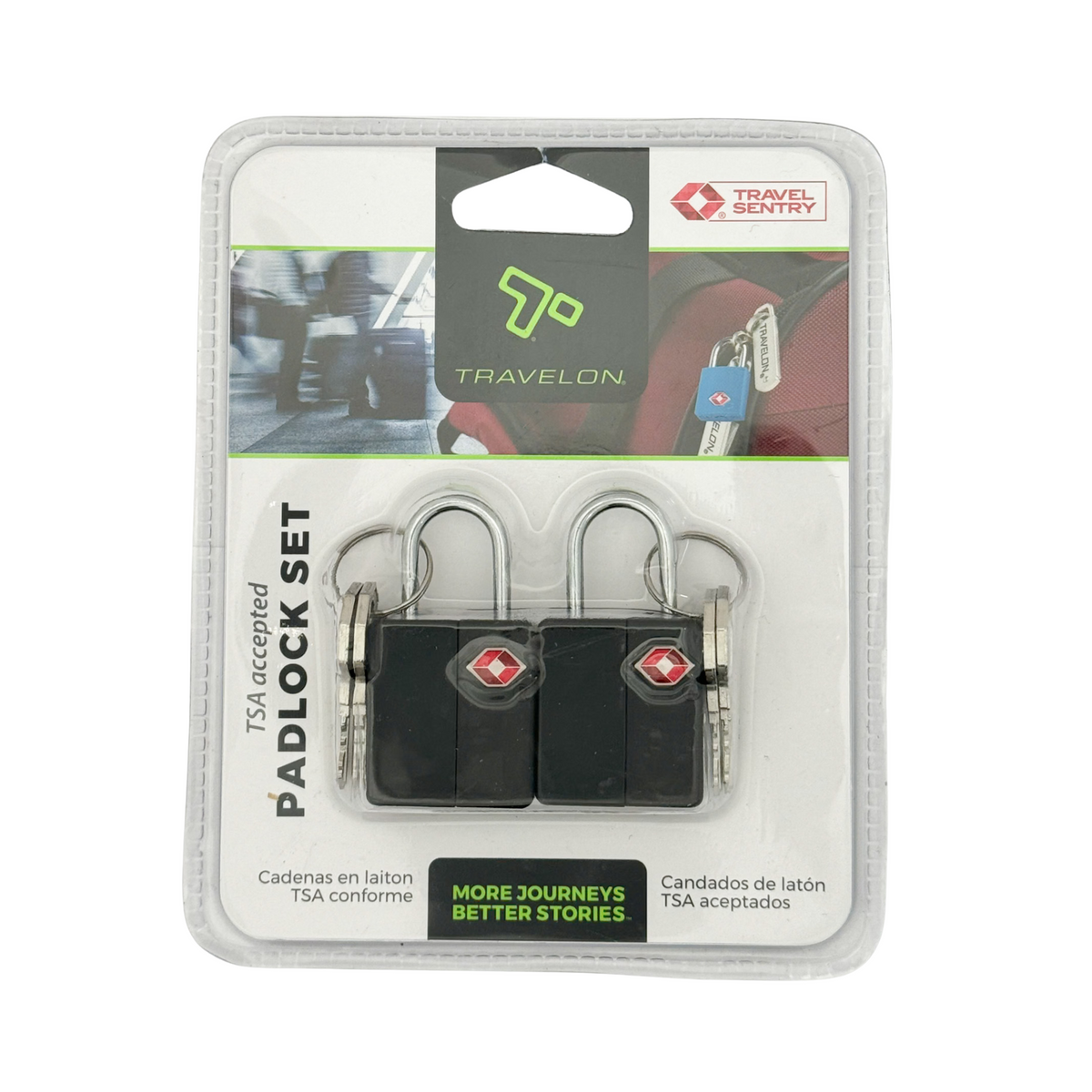 Travelon TSA Accepted 2 pk Padlock Set - Black