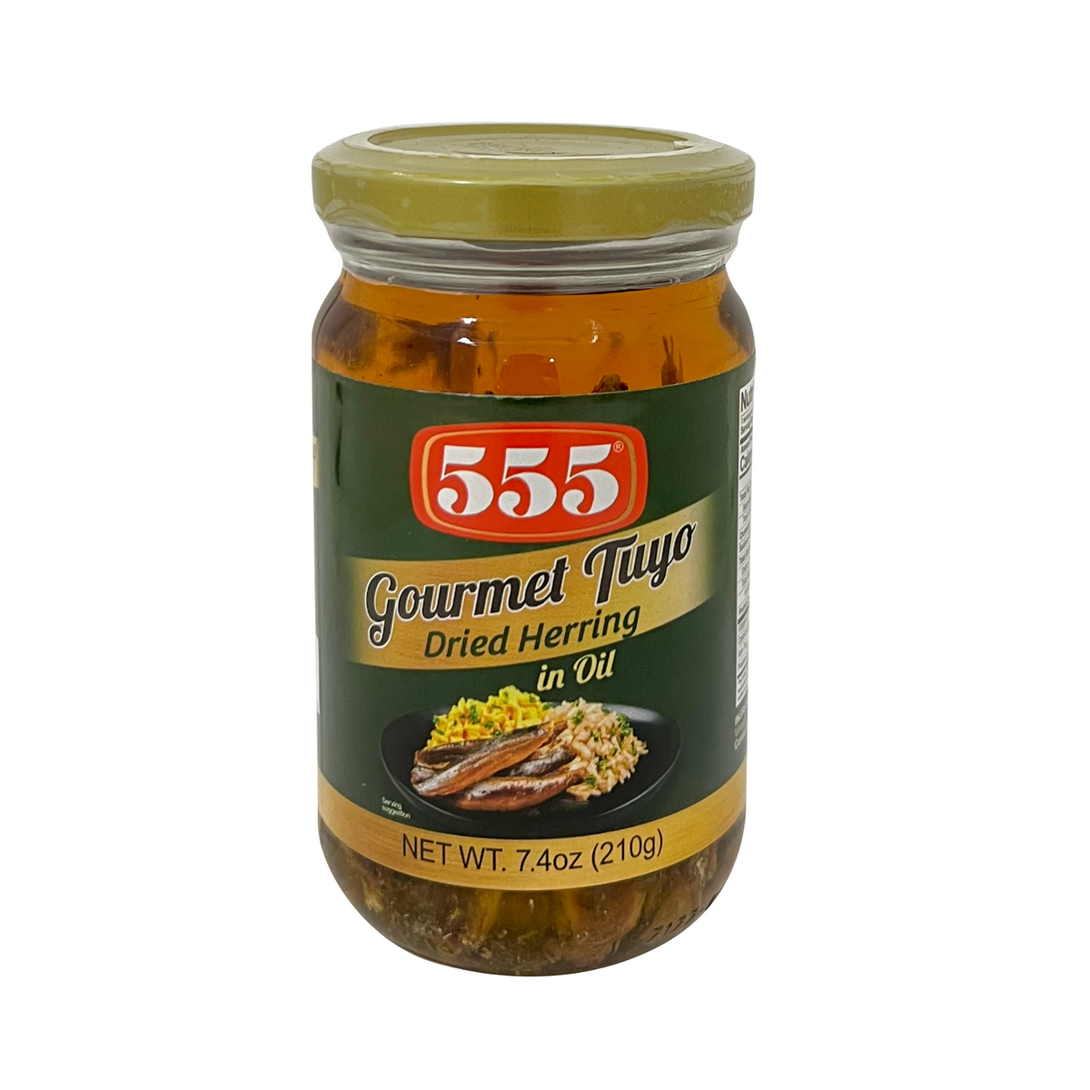555 Gourmet Tuyo Dried Herring in Oil 7.4 oz