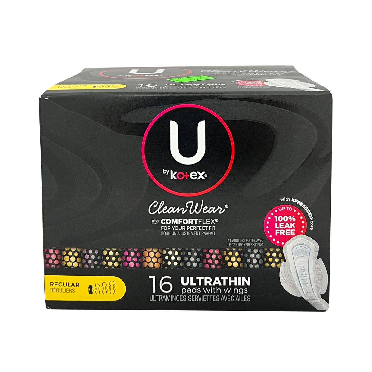 U by Kotex 16 pc Ultra Thin Pads with Wings Regular